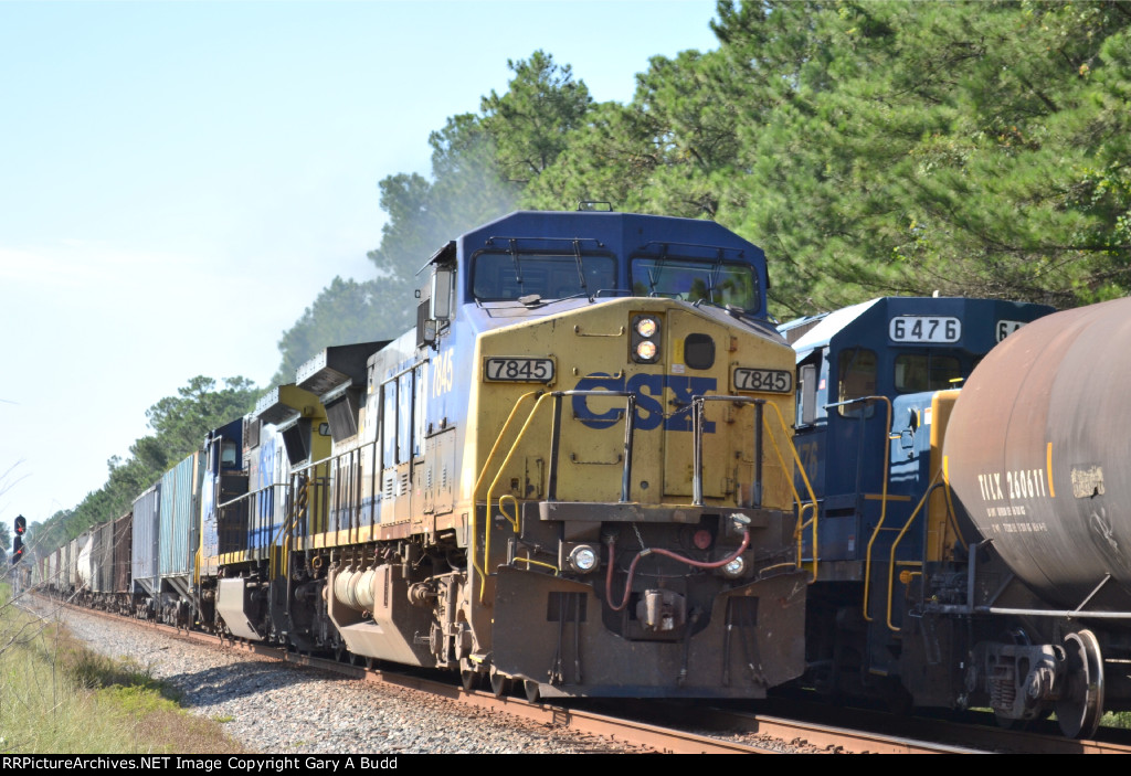 CSX CW40-8 7845 MEETS RD SLUG 2337 & MOTHER 6476